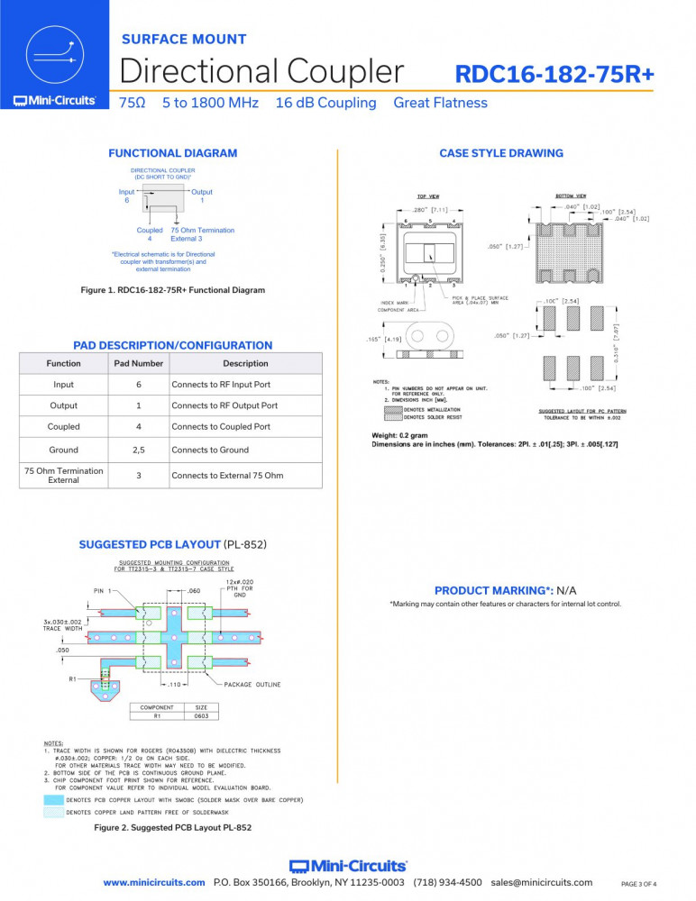 RDC16-182-75R+ technical document page 3