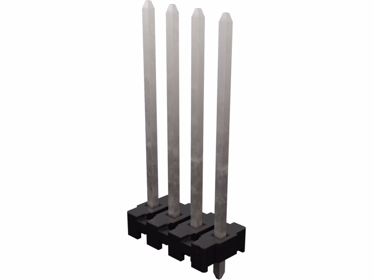 KK 396 Breakaway Header, Vertical, 4 Circuits, Matte Tin (Sn) Plating, Pin Length 31.75mm (1.250