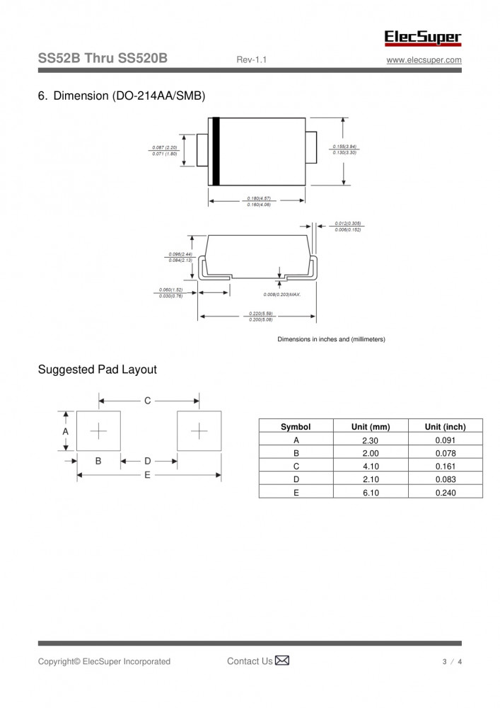 SS56B datasheet page 3