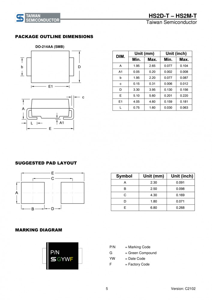 HS2D-T datasheet page 5