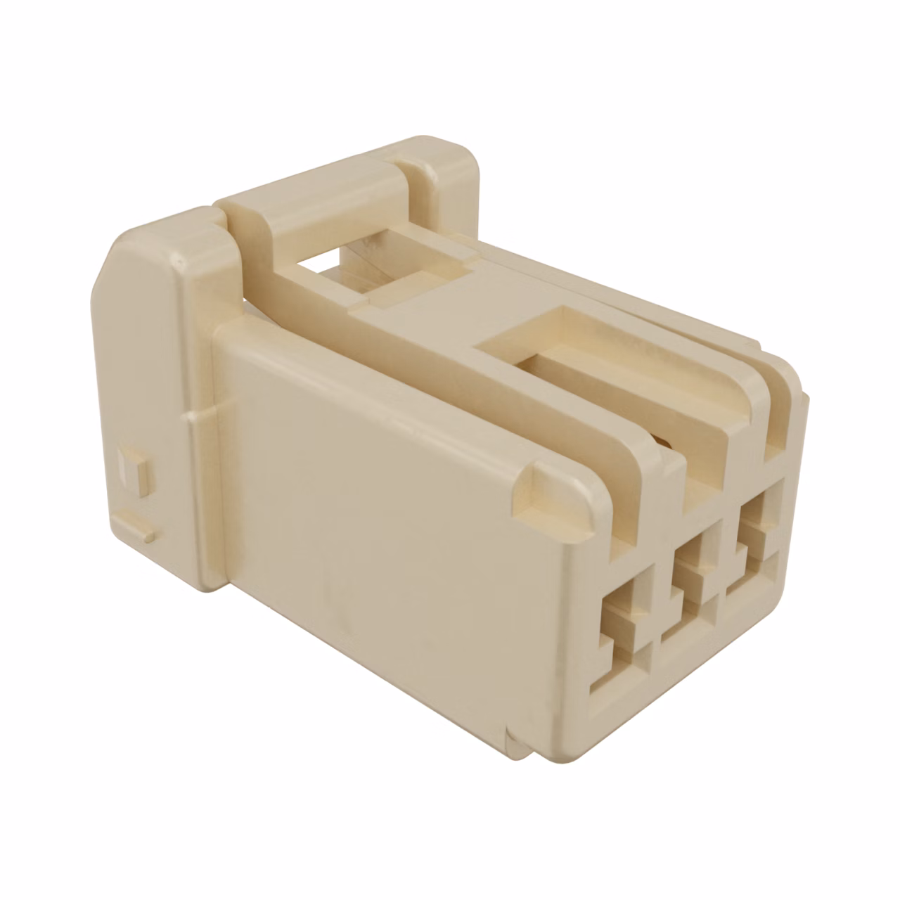 2.50mm Pitch CP-2.5 Mini Wire-to-Wire Receptacle Housing, Positive Lock, Single Row, 3 Circuits, Natural for sale