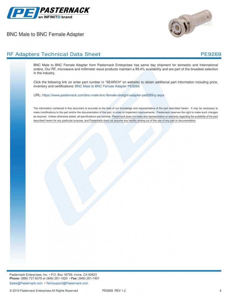 PE9269 technical document page 4