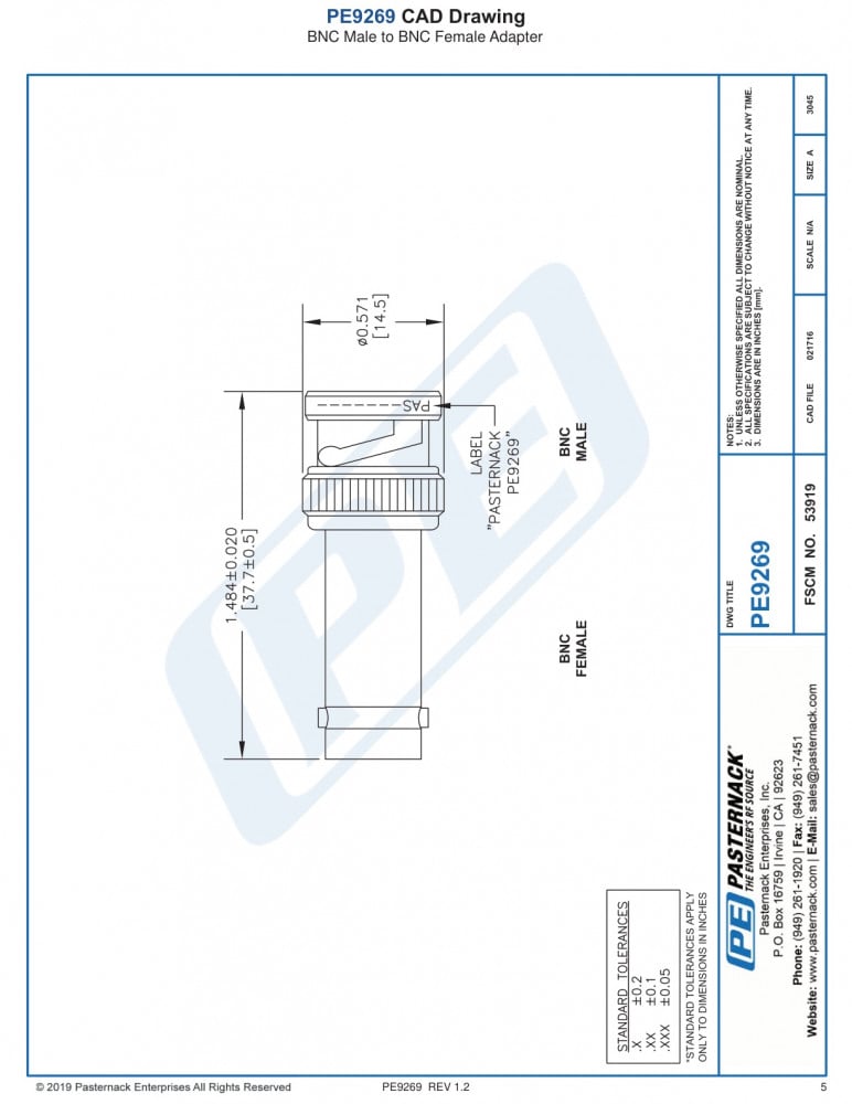 PE9269 technical document page 5