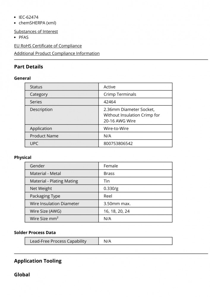 Molex 02091651 drawing, page 2
