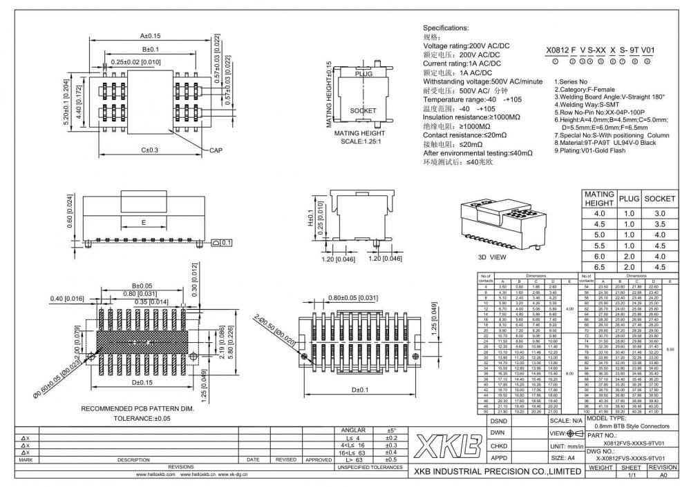 X0812FVS-40DS-9TV01 technical drawing