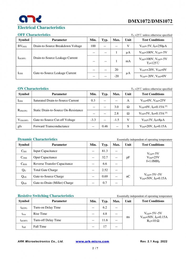 DMX1072 datasheet page 2