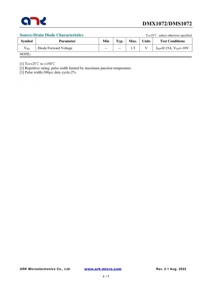 DMX1072 datasheet page 3