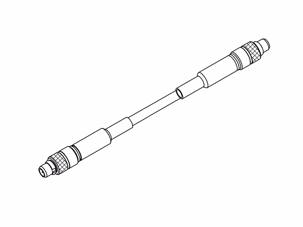 2.92mm Straight Plug to 2.92mm Straight Plug on Temp-Flex 1000671086 Cable, 152.40mm Length, 50 Ohms