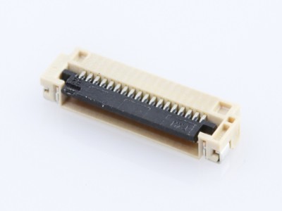 0.50mm Pitch Easy-On FFC/FPC Connector, 1.30mm Height, Right-Angle, Surface Mount, ZIF, Bottom Contact Style, 40 Circuits