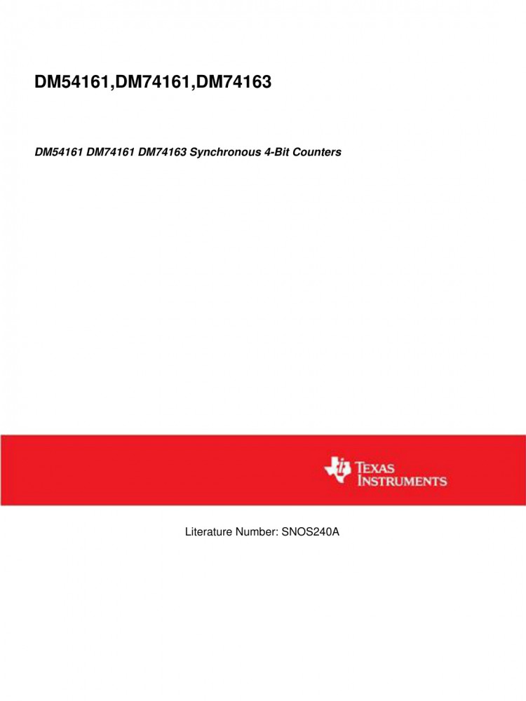 DM74161J datasheet page 2