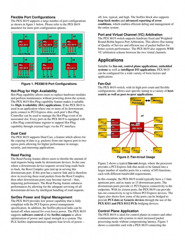PEX8619 technical document page 2
