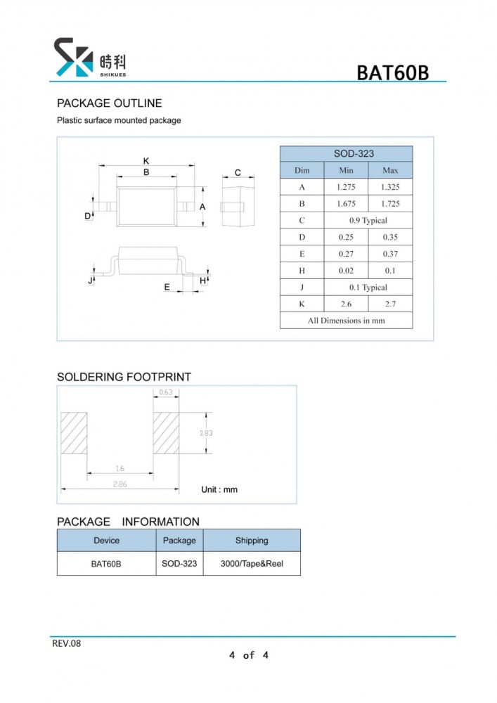 BAT60B datasheet page 4
