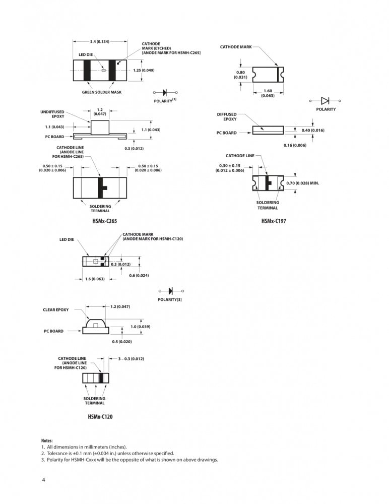 HSMG-C170 datasheet page 4