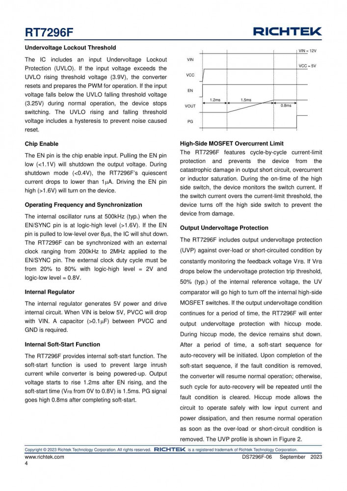 RT7296F datasheet page 4
