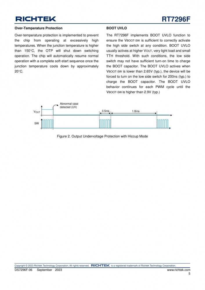 RT7296F datasheet page 5