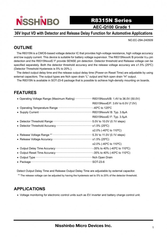 R8315N technical document page 1