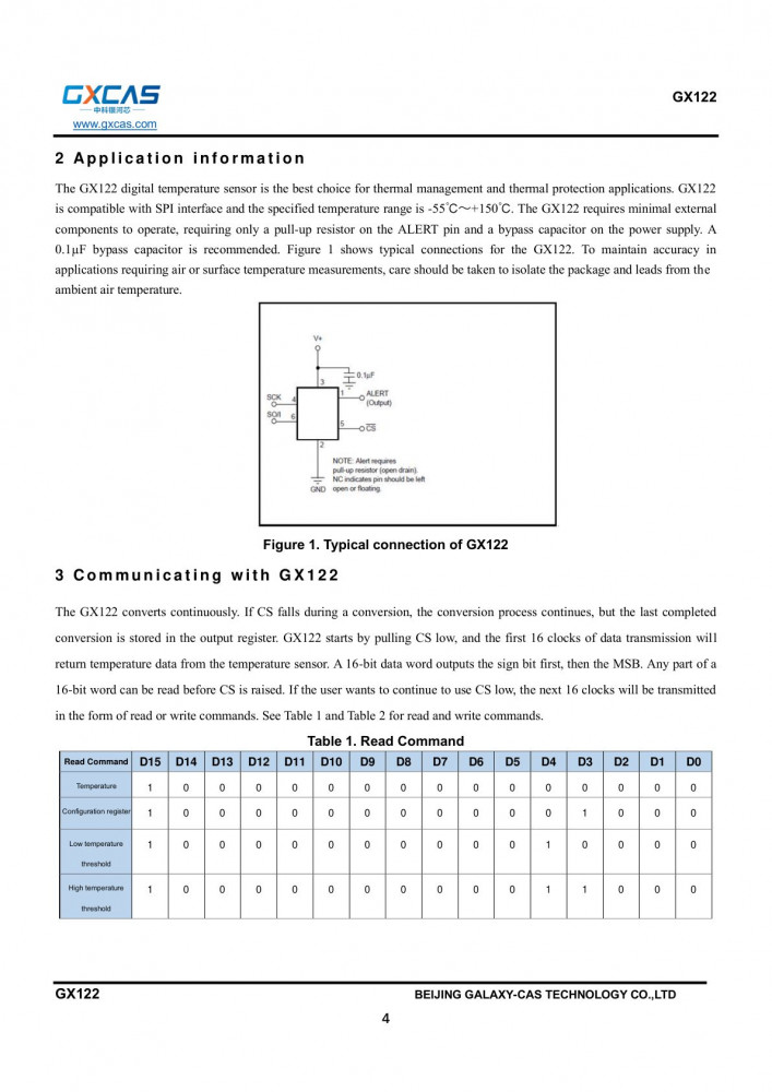 GX122 datasheet page 4