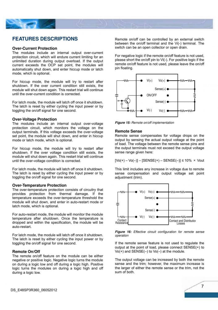 DELTA E48SP3R360NRFA datasheet page 7