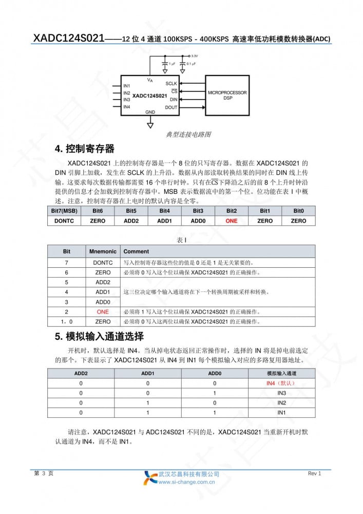XADC124S021-XC datasheet page 3