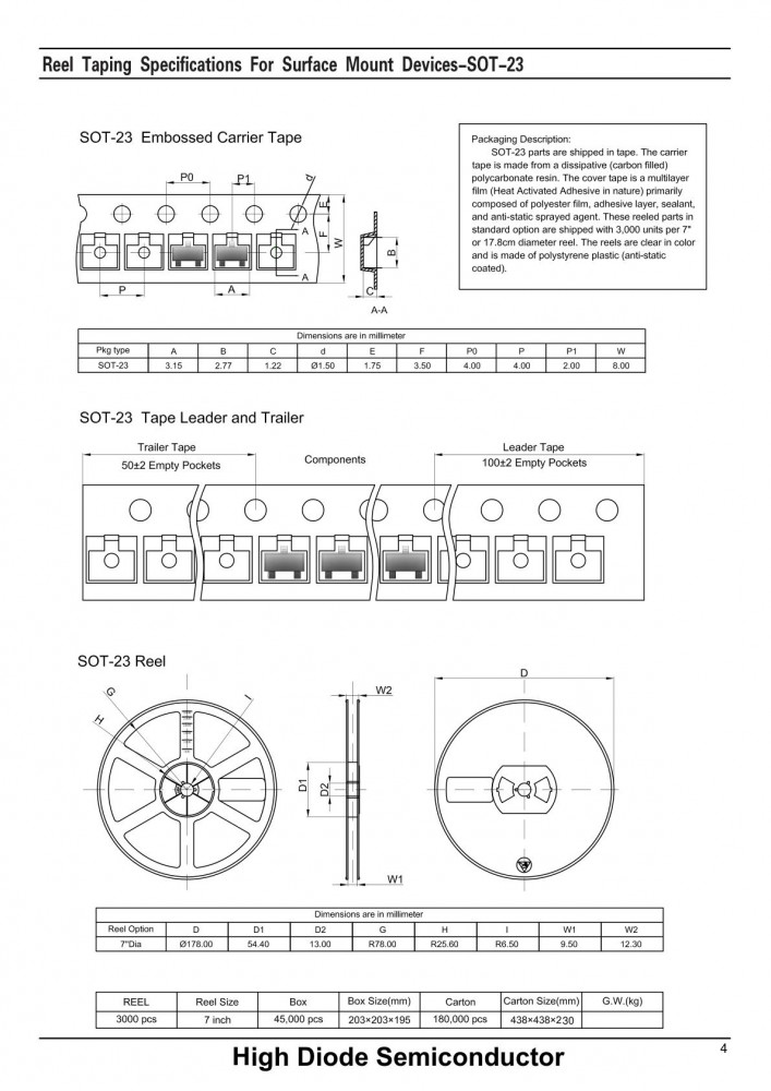 High Diode BAT54S datasheet page 4
