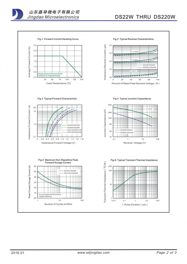DS220W datasheet page 2