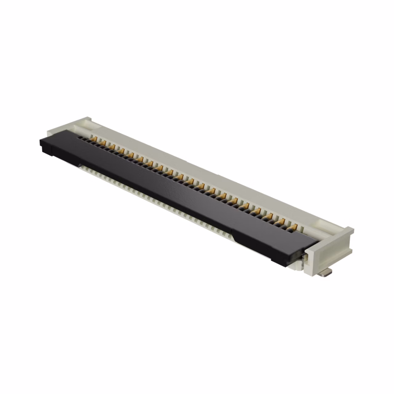 Easy-On FFC/FPC Connector, 1.00mm Pitch, FD19 Series, Right-Angle, Bottom Contact, 1.90mm Height, 20 Circuits, Gold over Nickel Plating for sale
