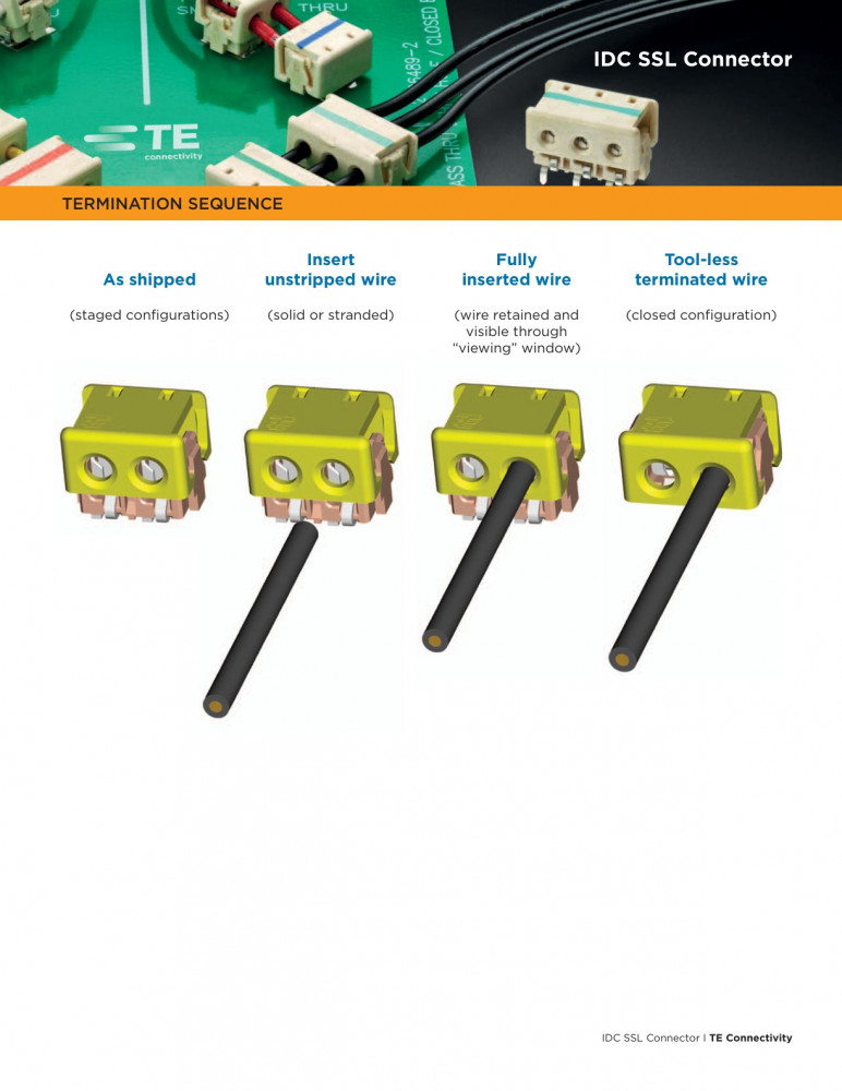 TE Connectivity IDC SSL connector documentation page 5