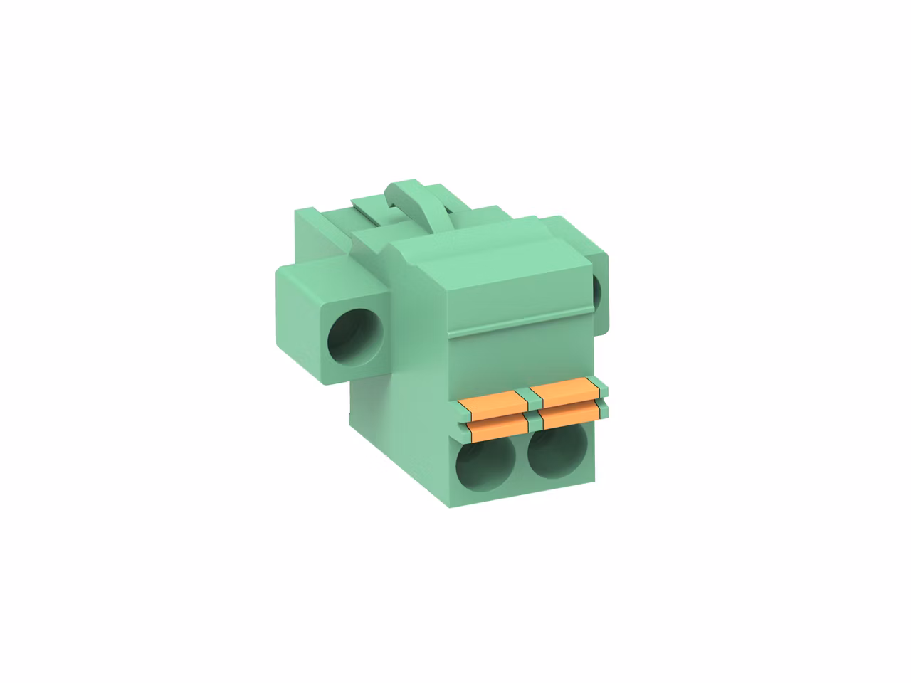 7.62mm Pitch Eurostyle Vertical PCB Header, with Retention Ends, 2 Circuits