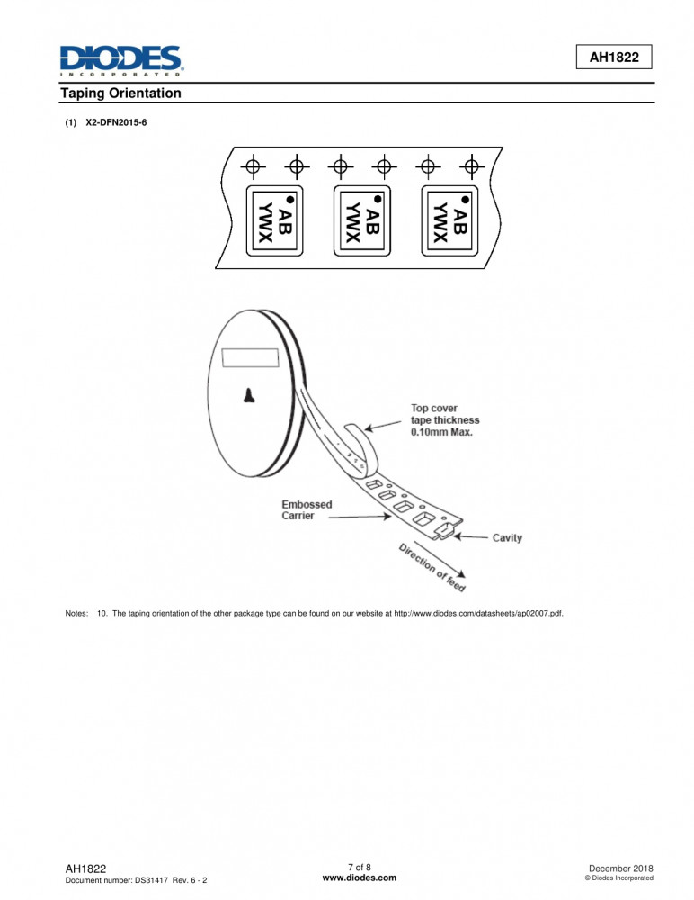 AH1822 datasheet page 7