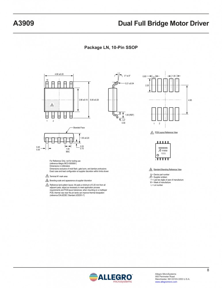 A3909 datasheet page 8