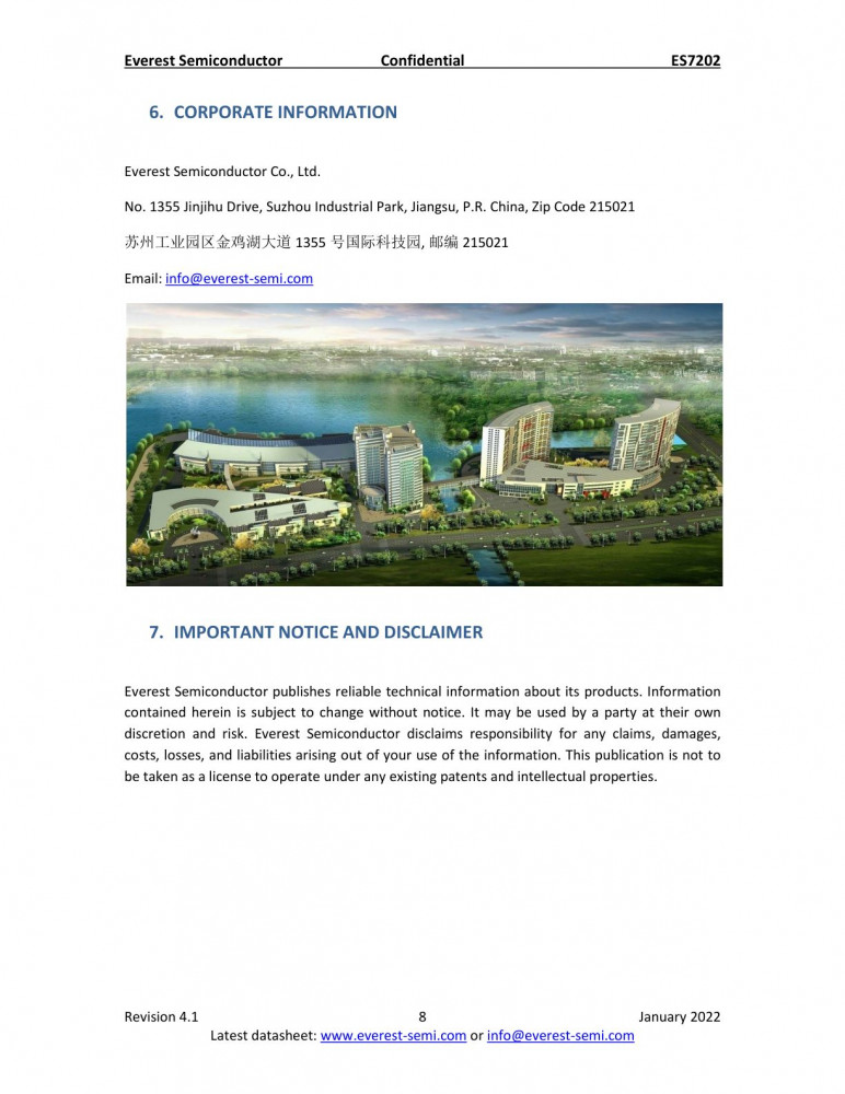 ES7202 datasheet page 8
