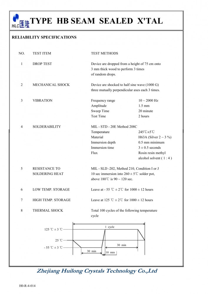 HB10000X004 specification page 4
