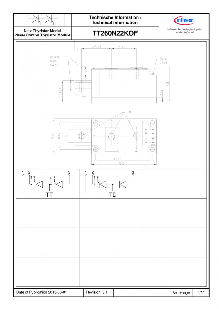 TD260N22KOF technical document page 4