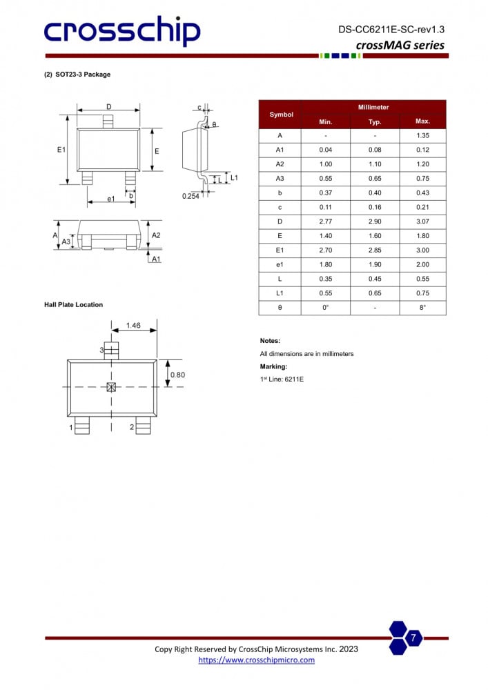 CC6211E datasheet page 7