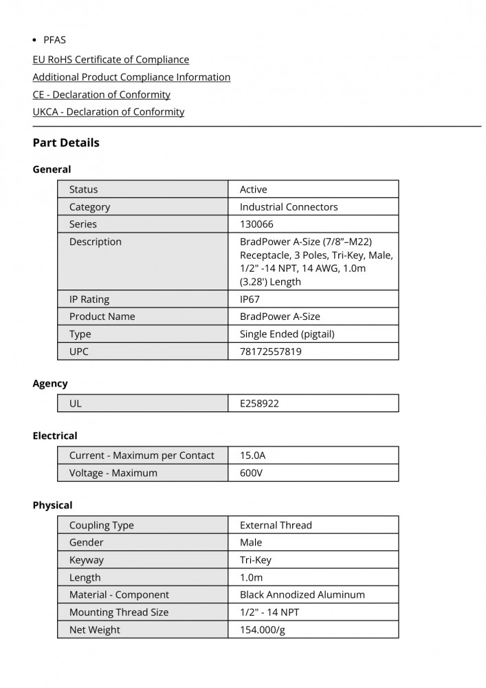 MOLEX product drawing reference, page 2
