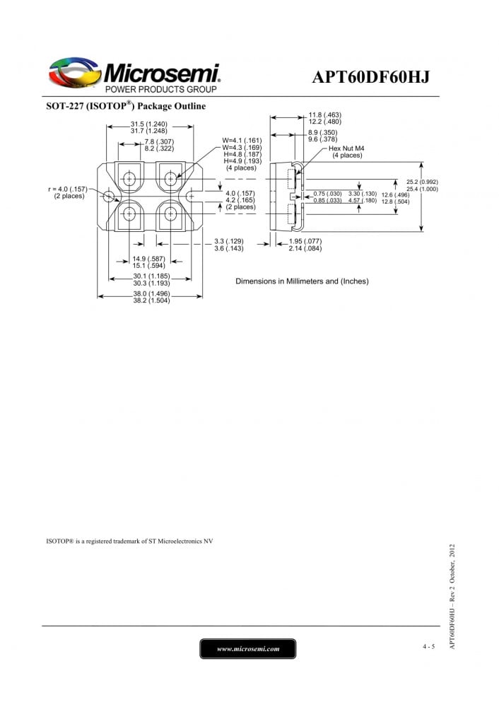 APT60DF60HJ datasheet page 4