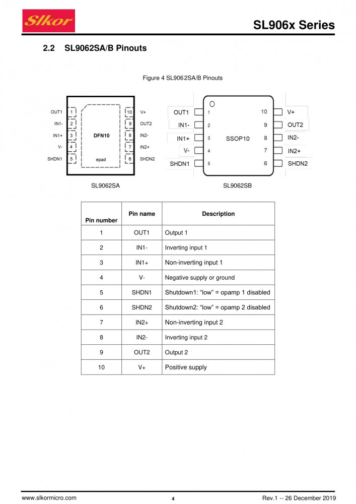 SL9062C datasheet page 4