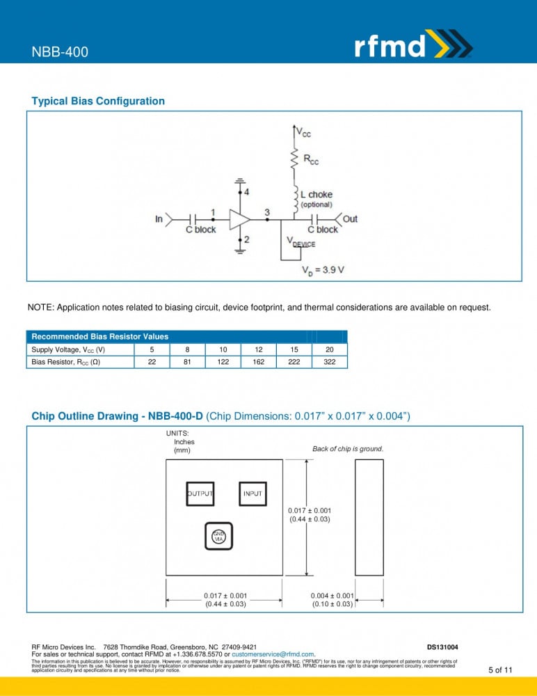 NBB-400 datasheet page 5