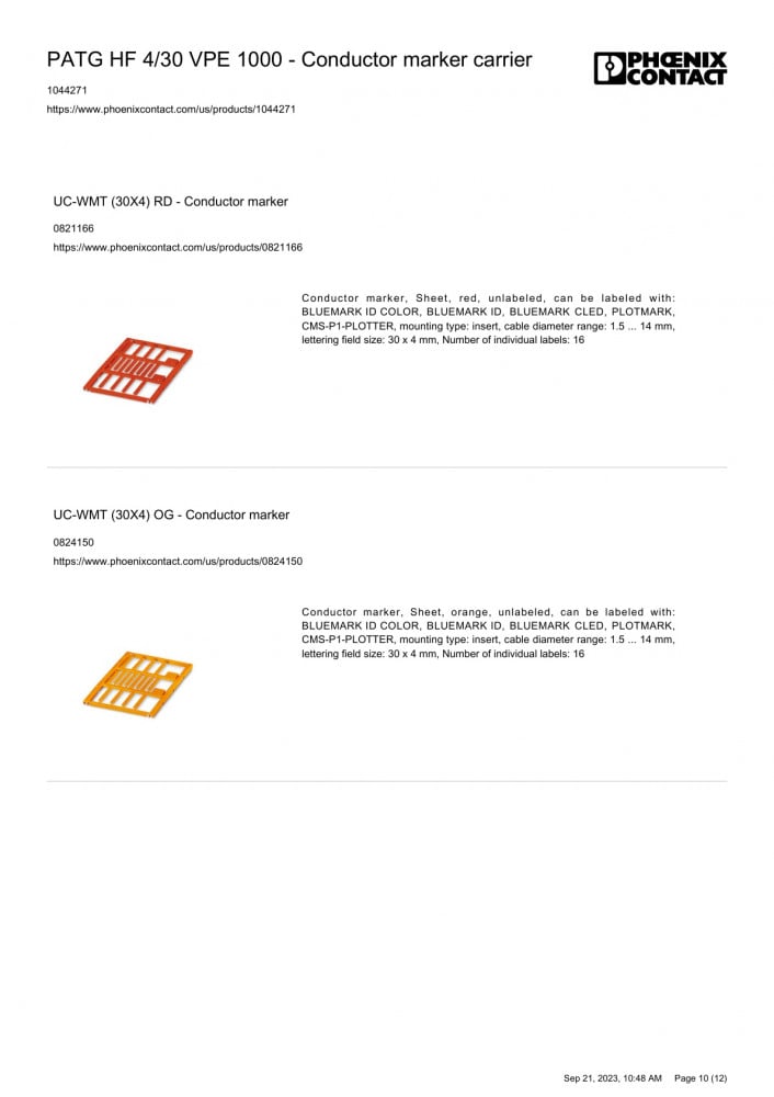 Phoenix Contact 1044271 document page 10