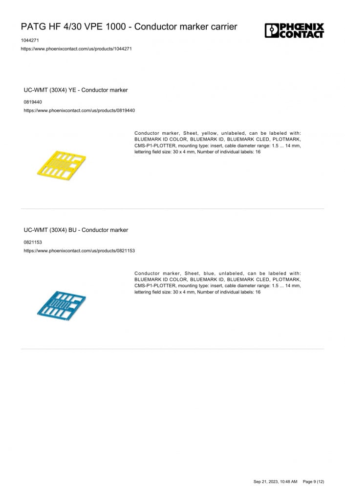 Phoenix Contact 1044271 document page 9