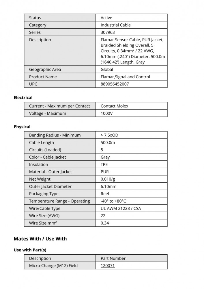 MOLEX 1552310029 product document image, page 2