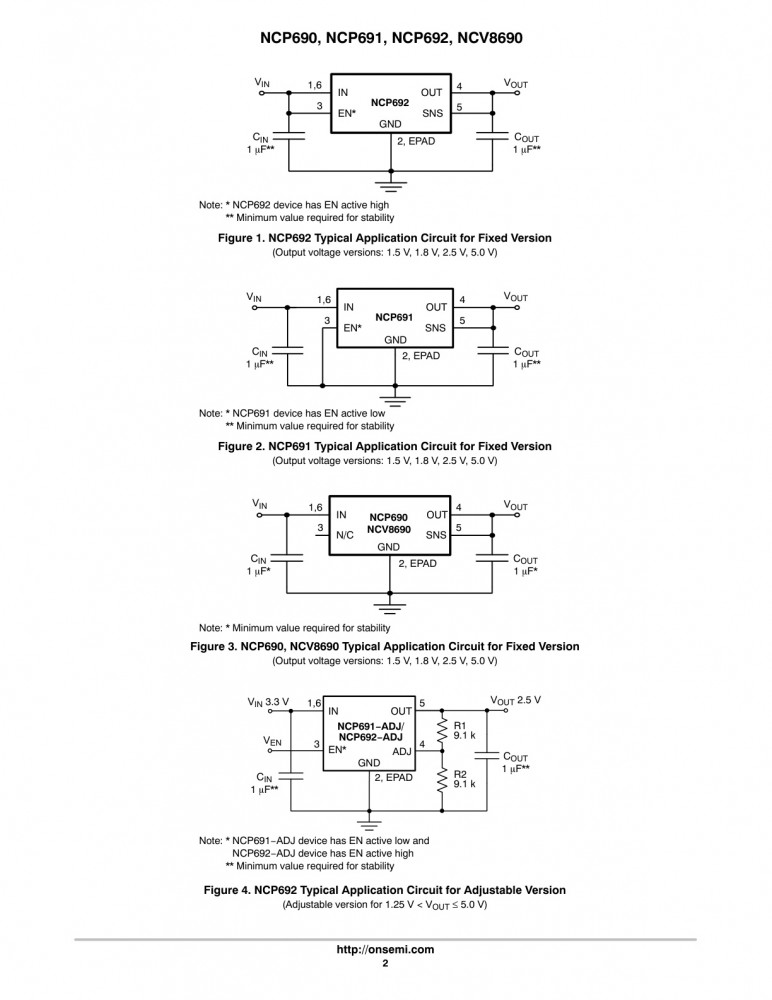 NCP692 technical document page 2