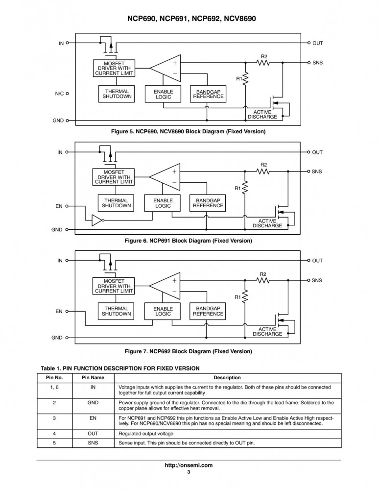 NCP692 technical document page 3