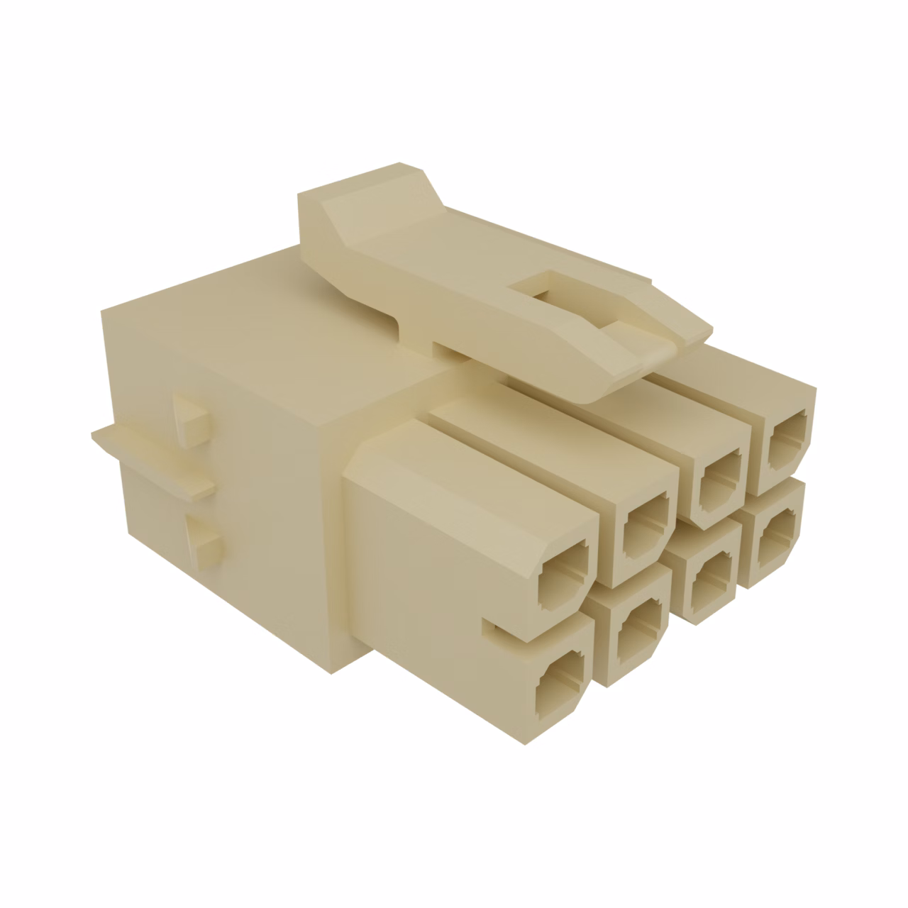 Micro-Fit+ Versa Color Receptacle Housing, Dual Row, 8 Circuits, UL 94V-0, Glow-Wire Capable, Natural for sale