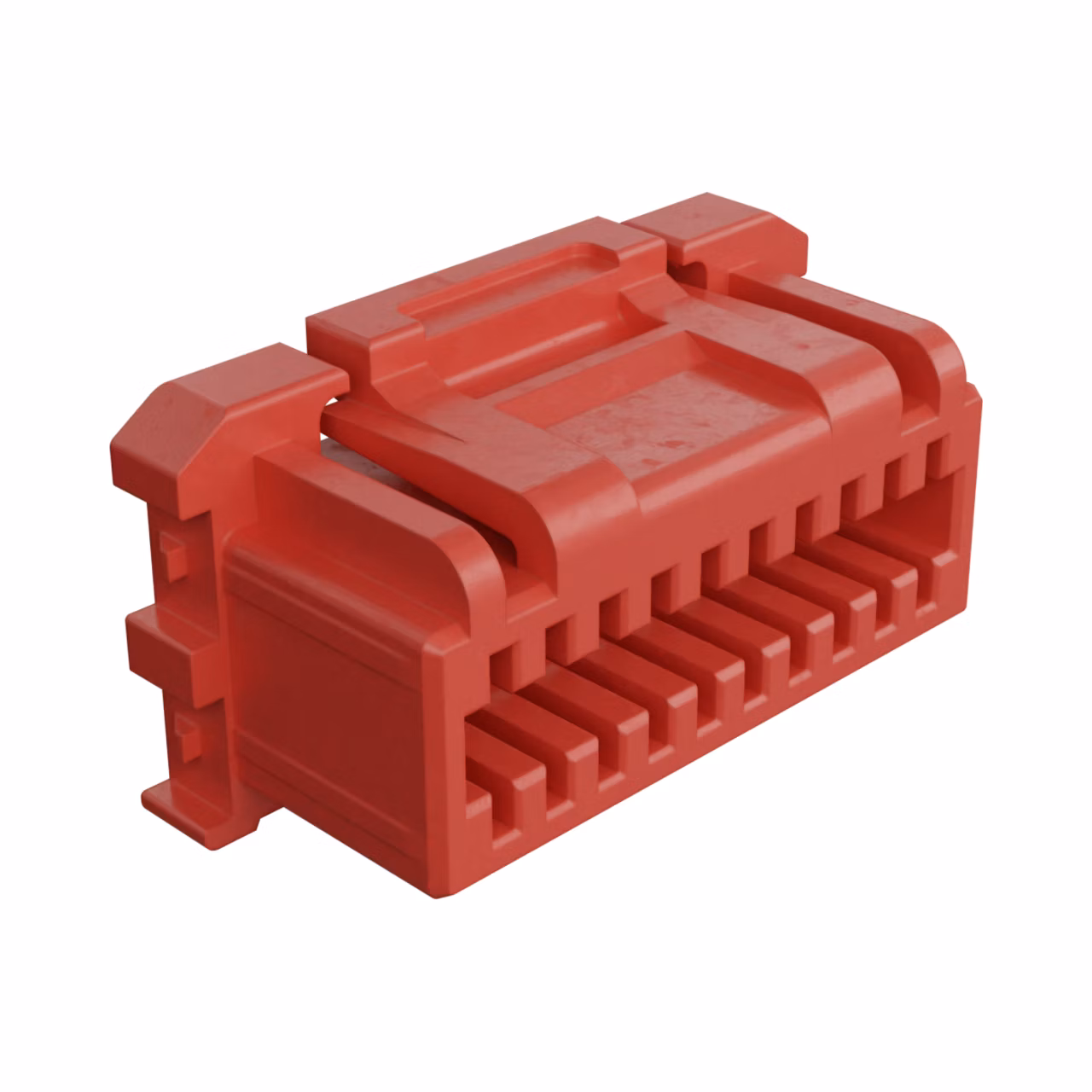 Micro-Lock Plus TPA Type Receptacle Housing, 1.25mm Pitch, Dual Row, Positive Lock, 20 Circuits, Red for sale