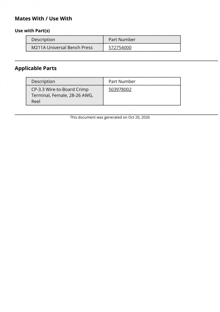 Tooling document image 3 for MOLEX 573163720