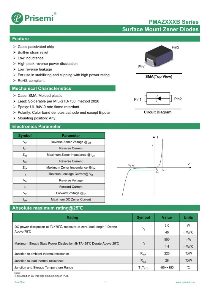 Supplied technical document page 1
