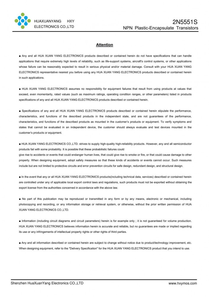 2N5551S-HXY datasheet page 5