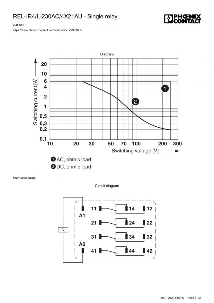 Phoenix Contact 2903685 technical document page 9
