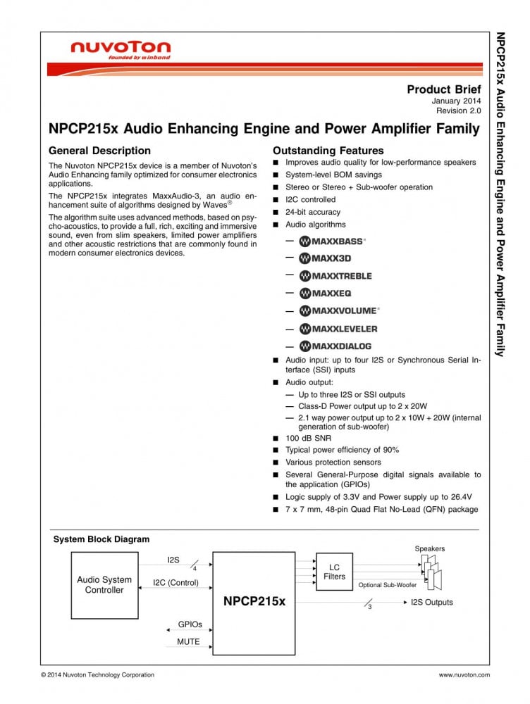 NPCP215FA0YX datasheet page 1